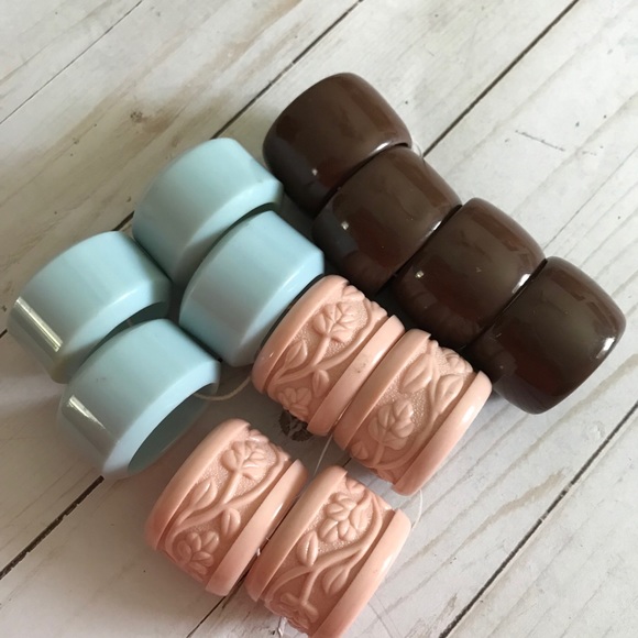 Vintage | Dining | Vintage Acrylic Napkin Rings | Poshmark